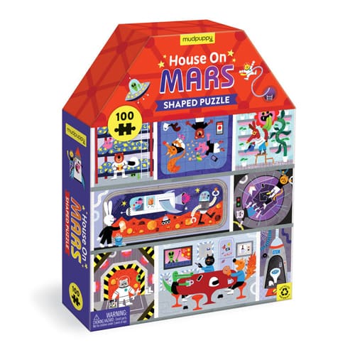 House on Mars 100 Piece House-Shaped Puzzle - Smart Home - Zatu Home