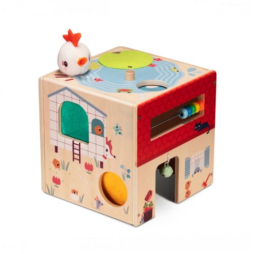 Lilliputiens: Wooden Farm Activity Cube - Smart Home - Zatu Home