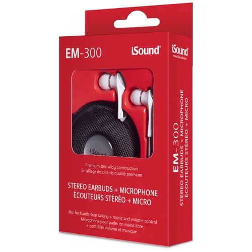 iSound Wired EM-300 Earbuds - White - Smart Home - Zatu Home
